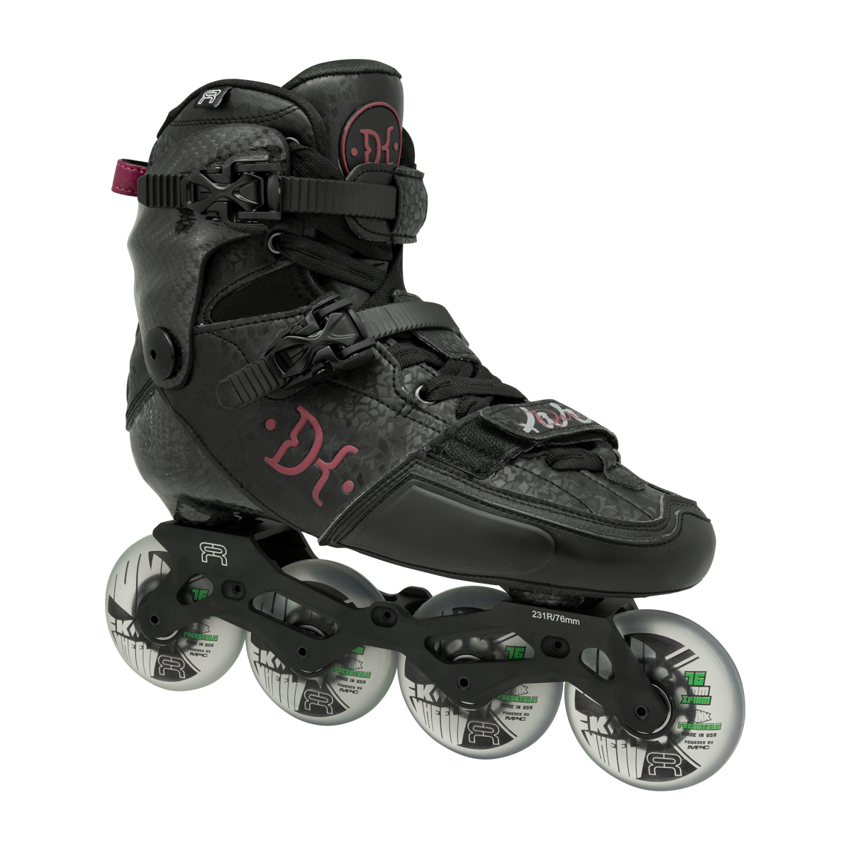 FR DARIA Inline Roller Skates - Black/ Purple | GoSk8 | Dublin